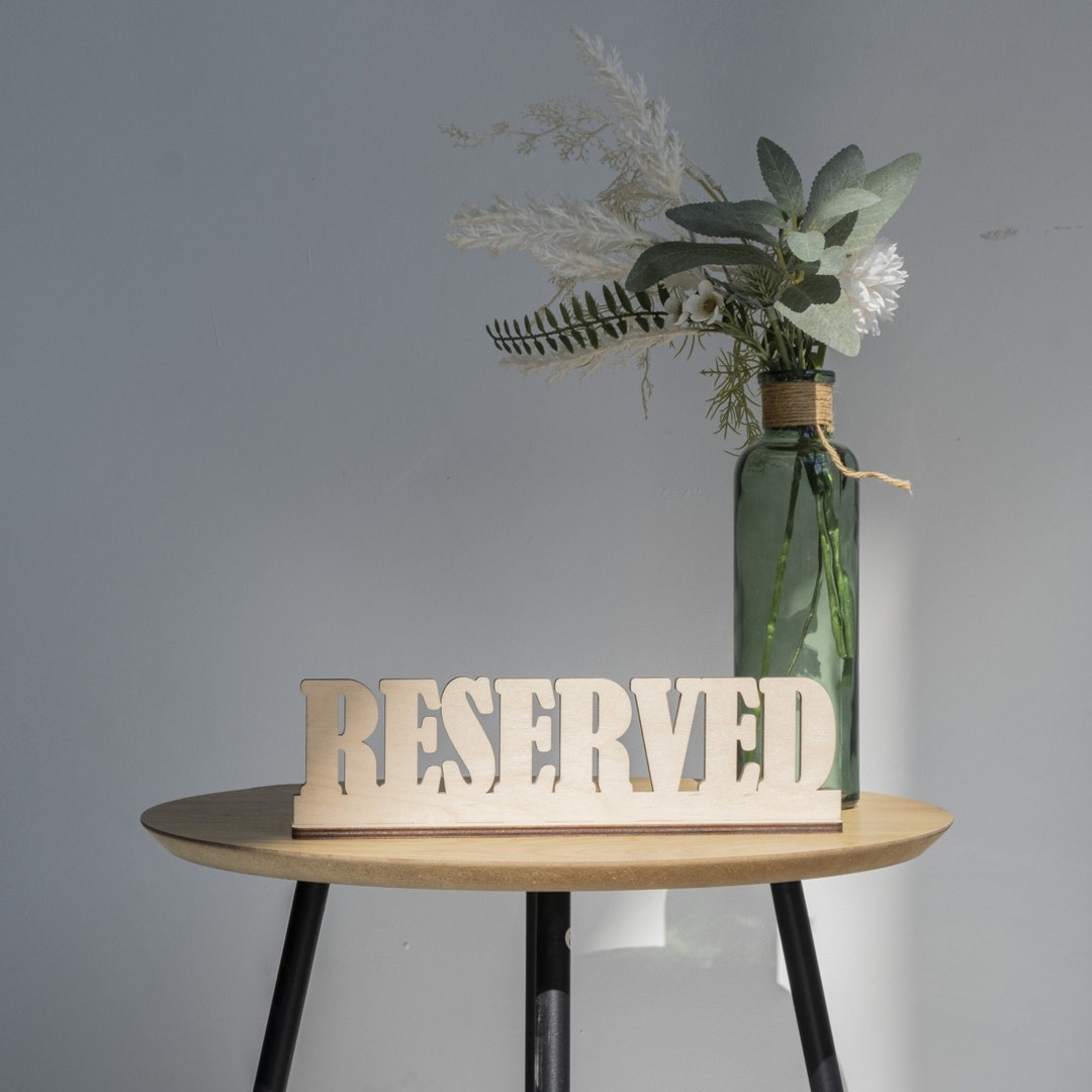Reserved Table Sign,reserved Sign Restaurant,wooden Table Signs ...