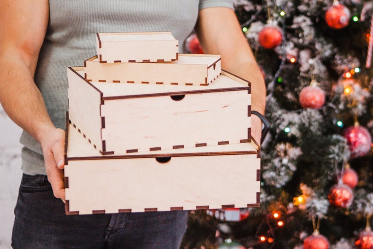 Wooden Box With Hinged Lidpersonalized Wooden Gift - Etsy