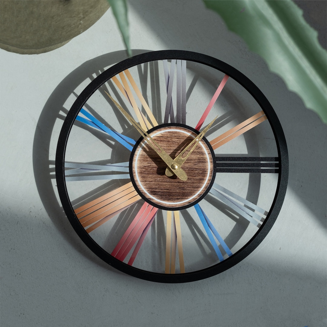 Retro Wall Clock, Circus Clock, Wall Clock With Roman Numerals, Acrylic ...