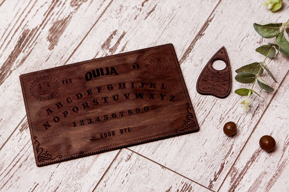 Ouija Boardwood Ouija Boardouija Planchettespirit Board - Etsy