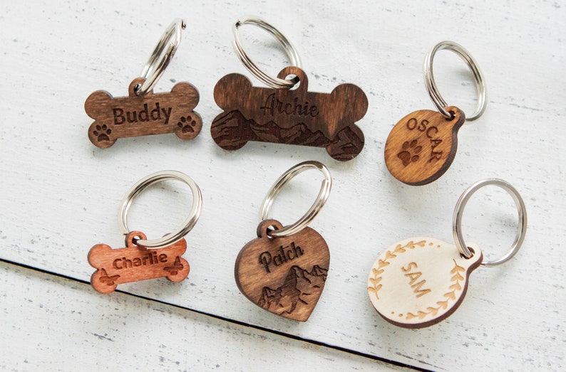 Dog Name Tags Personalized, Engraved Pet Tag, Personalized Pet ID Tag ...