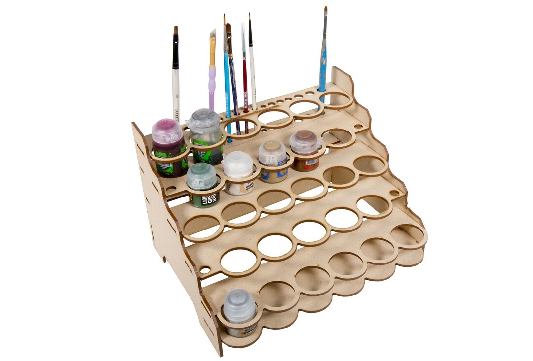 Paint Storagepaint Rackpaint Brush Holdermodular Stepped - Etsy