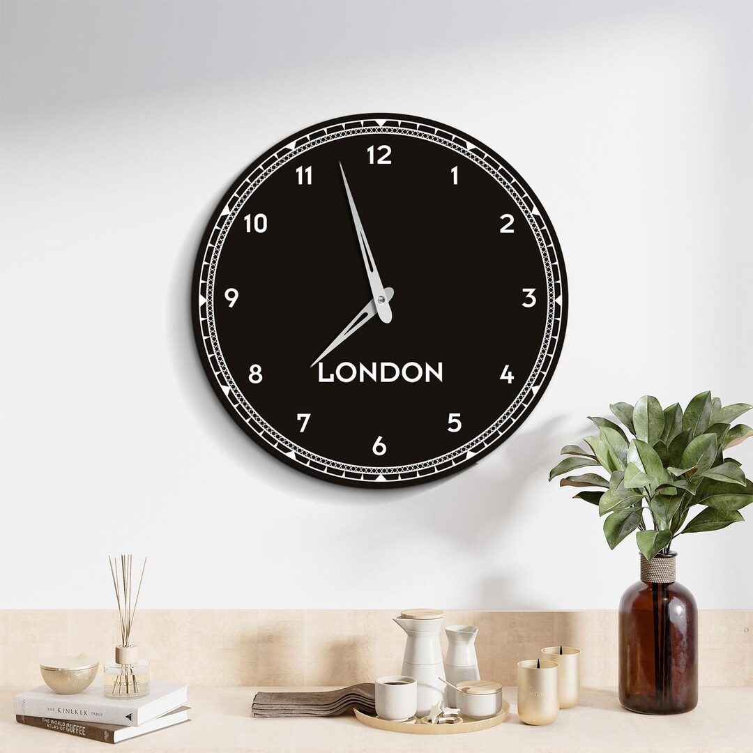Custom Time Zone Clock, Custom City Clock, Multiple Time Zone Wall ...
