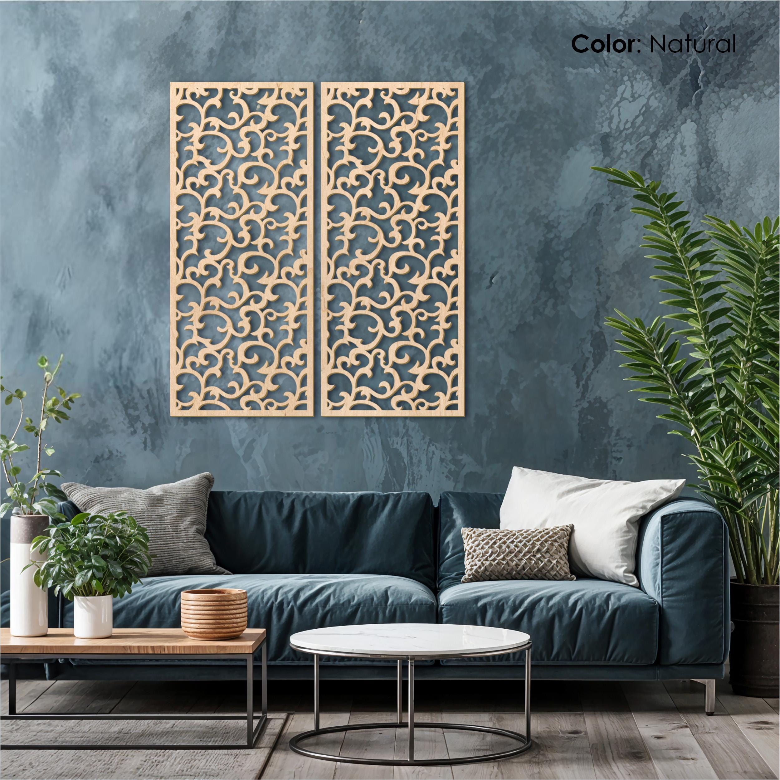 Moroccan Wall Decor, Moroccan Wood Panel, Abstract Wooden Wall Art ...