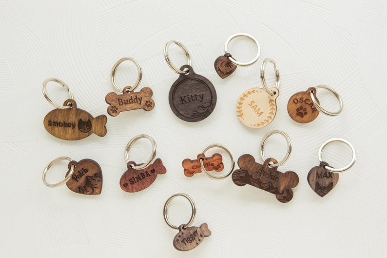 Dog Name Tags Personalized, Engraved Pet Tag, Personalized Pet ID Tag ...