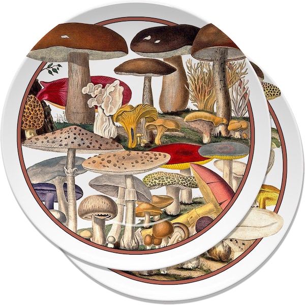 Mushroom Dinner Plates - Etsy