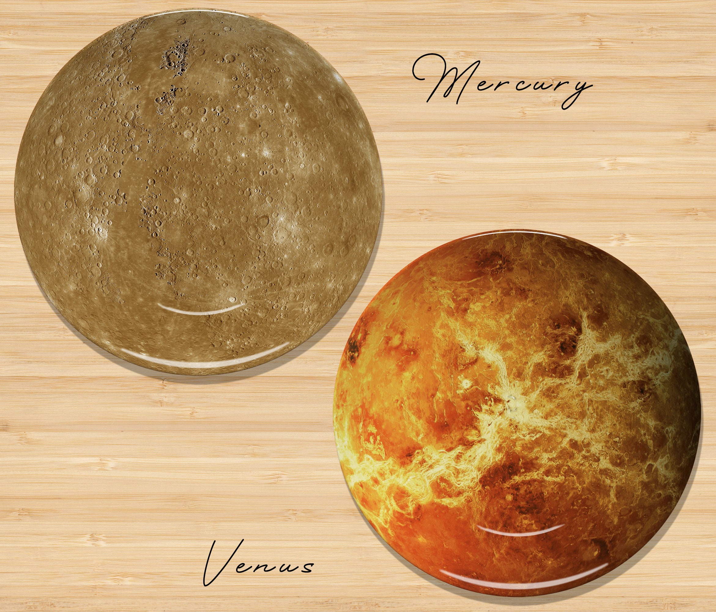 Full Solar System Planet Plates for Indoor and Outdoor Dining and ...