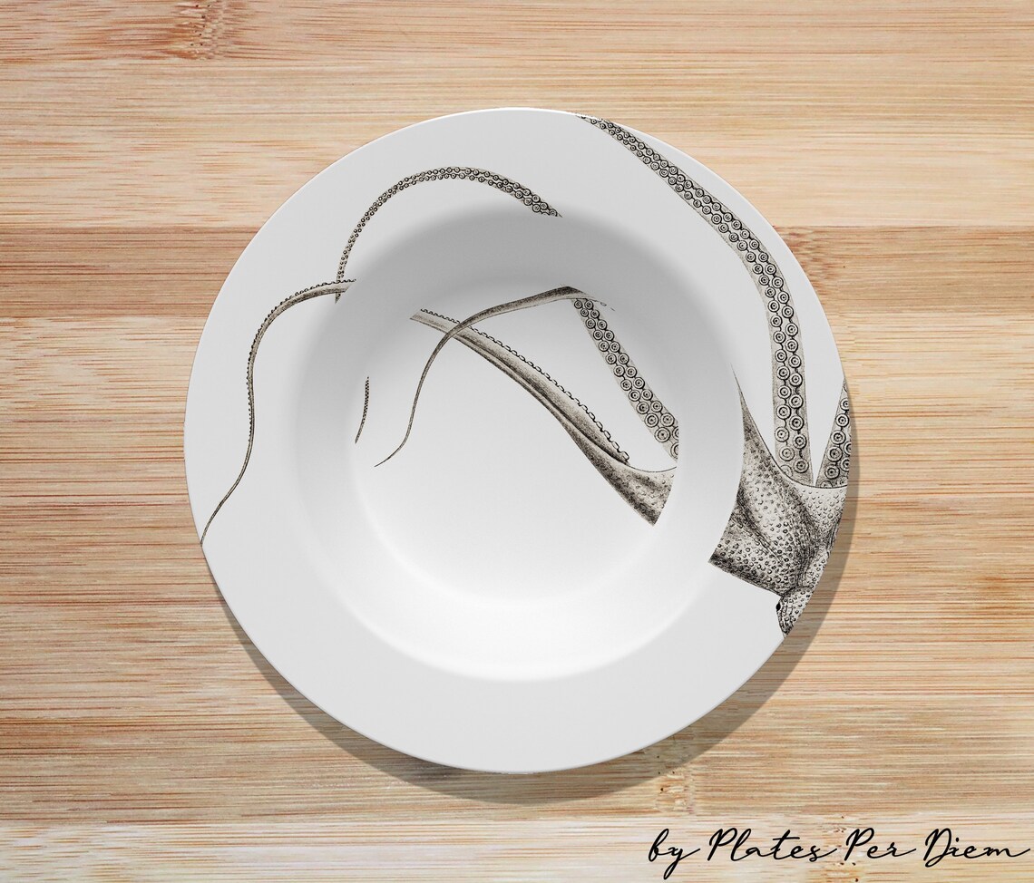 Octopus Dinnerware Set of Bowls for Indoor and Outdoor Dining ...