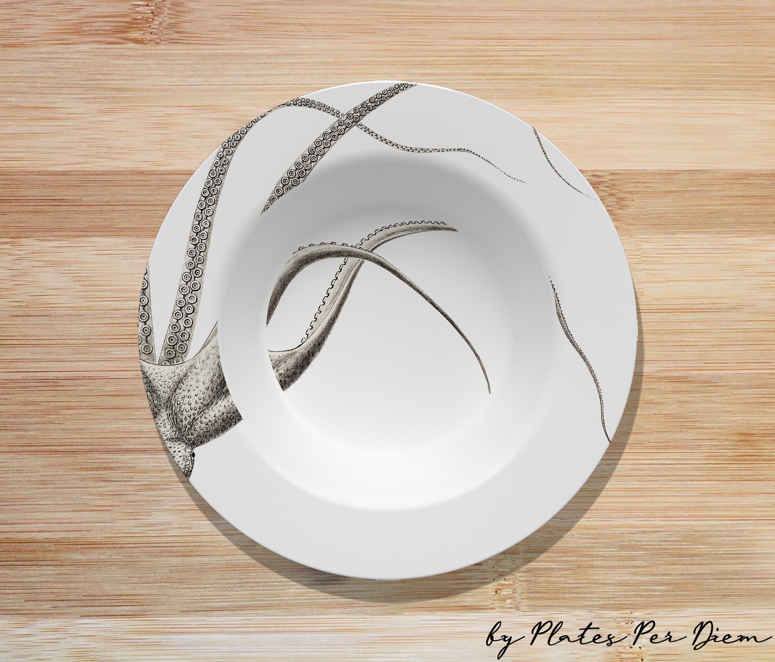 Octopus Dinnerware Set of Bowls for Indoor and Outdoor Dining ...