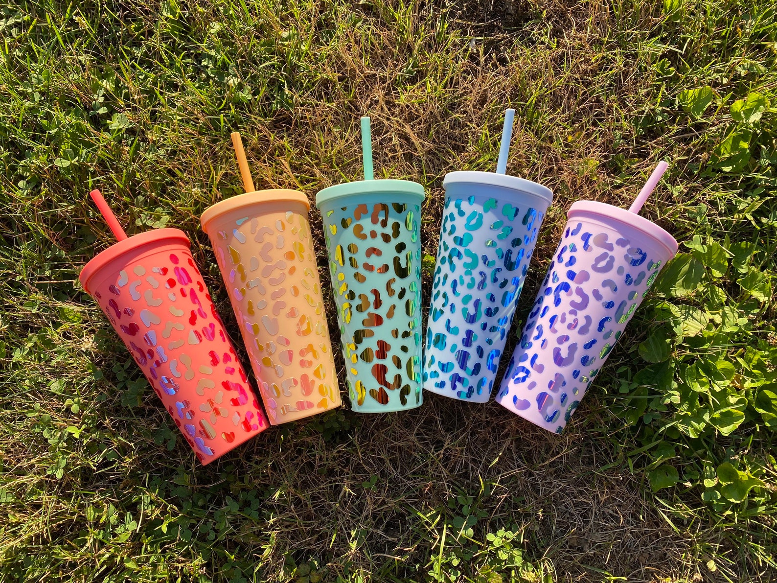 Customizable Leopard Cups 22 Oz Matte Tumbler Double Wall - Etsy