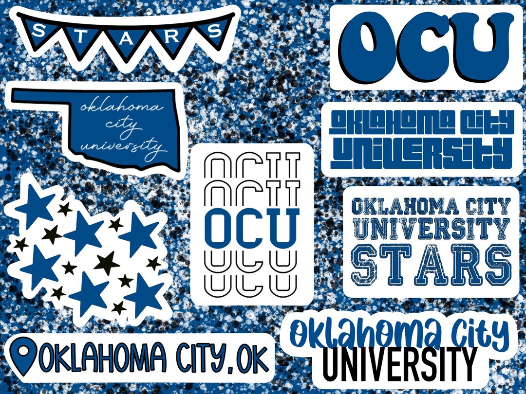 Oklahoma City University Custom College Stickers Matte - Etsy