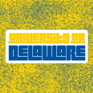 University of Delaware Custom College Stickers Matte Laptop - Etsy