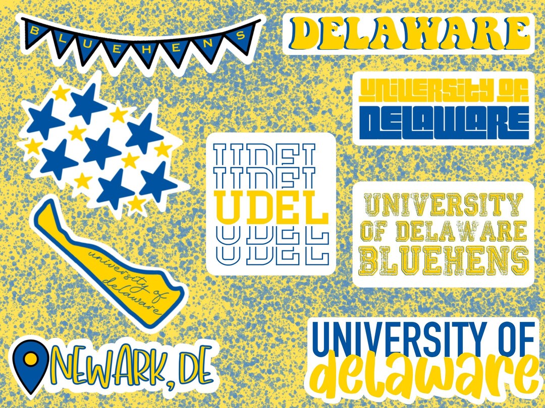 University of Delaware Custom College Stickers Matte Laptop - Etsy
