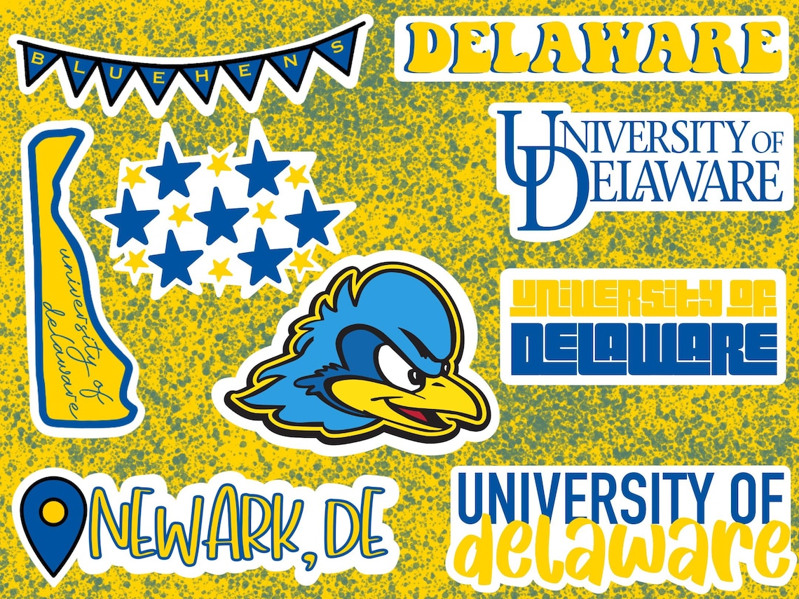 University of Delaware Custom College Stickers Matte Laptop | Etsy
