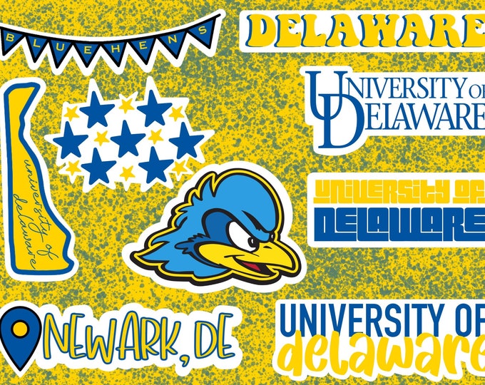 University of Delaware Custom College Stickers Matte Laptop - Etsy