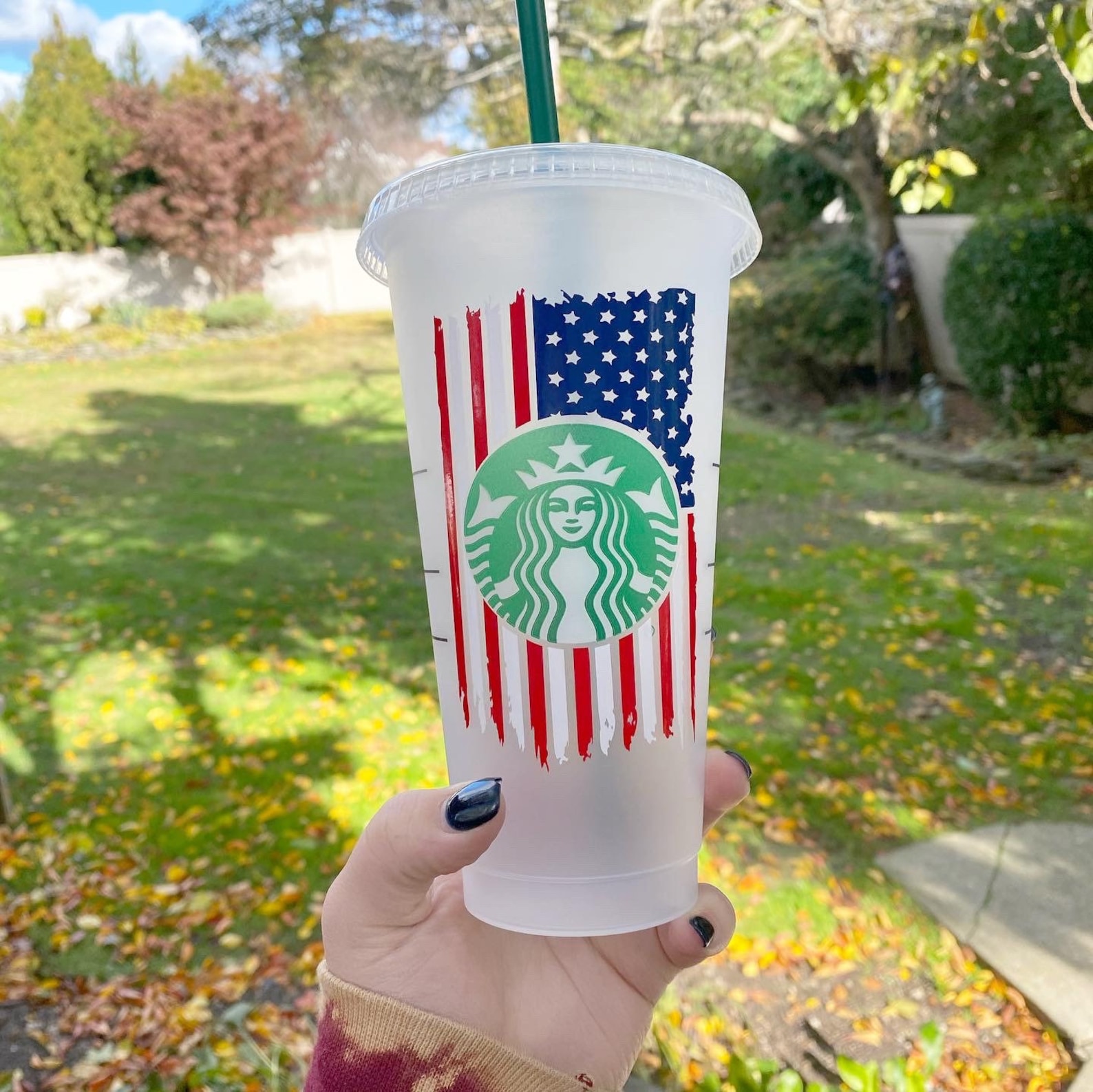 American Flag Cup | Red White and Blue | United States Tumbler ...