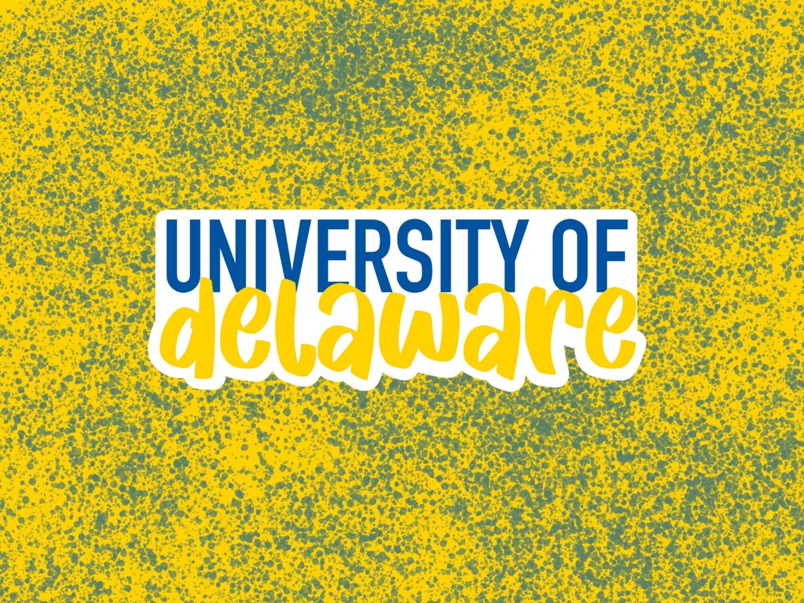 University of Delaware Custom College Stickers Matte Laptop | Etsy