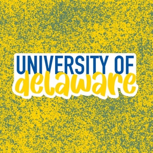 University of Delaware Custom College Stickers Matte Laptop - Etsy