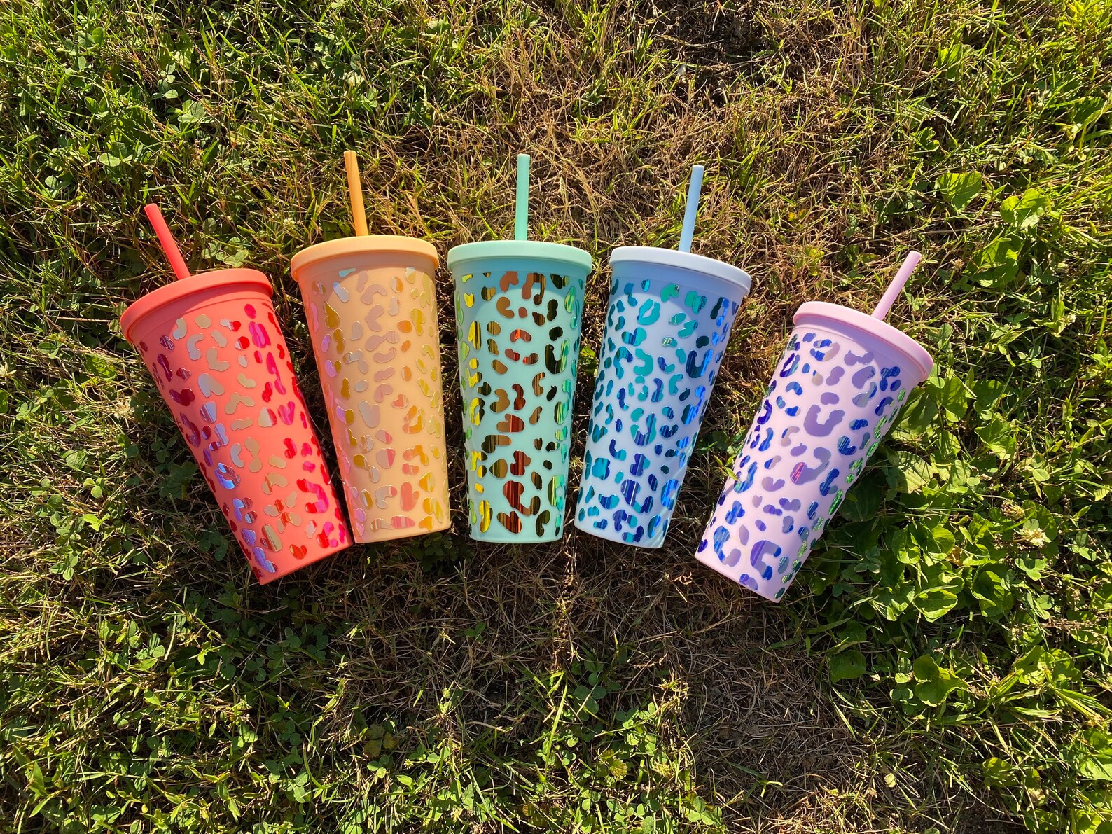 Customizable Leopard Cups 22 Oz Matte Tumbler Double Wall - Etsy