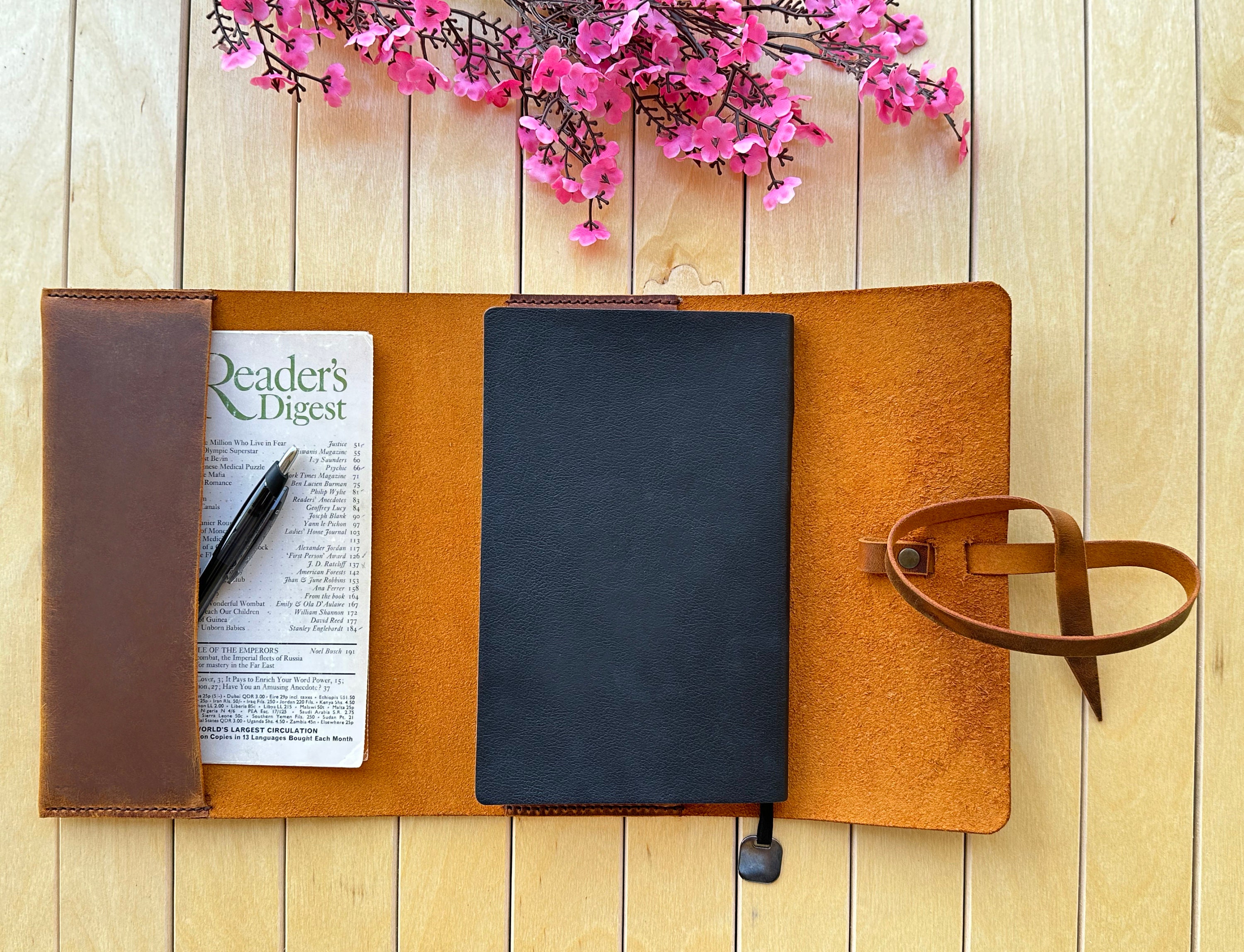 Personalized Leather Journal Cover A5 Notebook Holder - Etsy