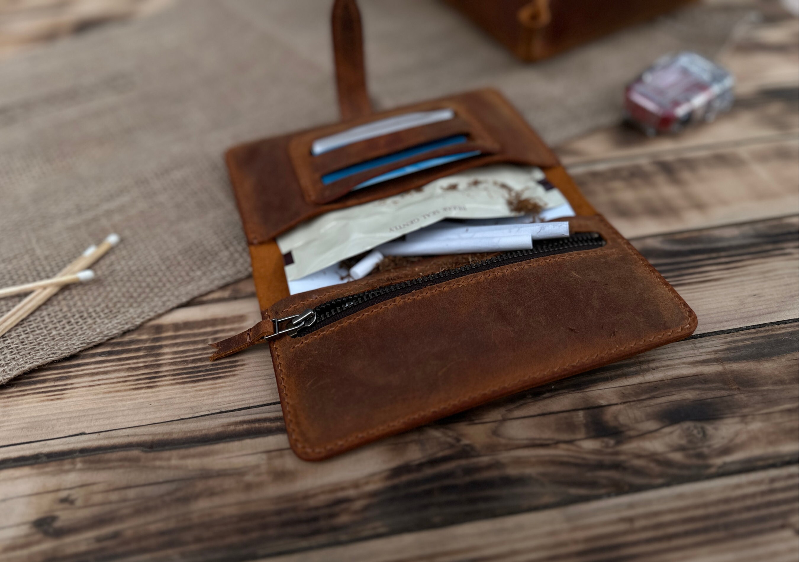 Custom Leather Tobacco Case, Personalized Tobacco Pouch, Customized ...