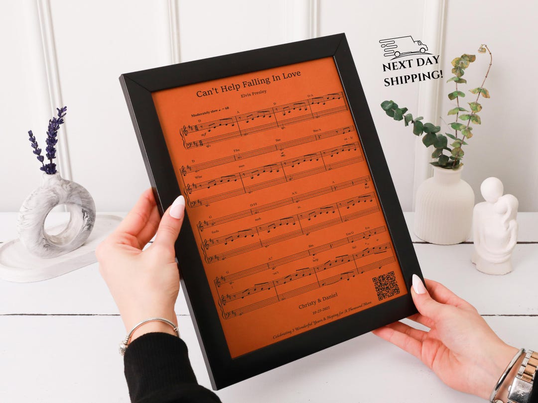 Song Notes Engraved on Leather, First Dance Song Music Sheet ...
