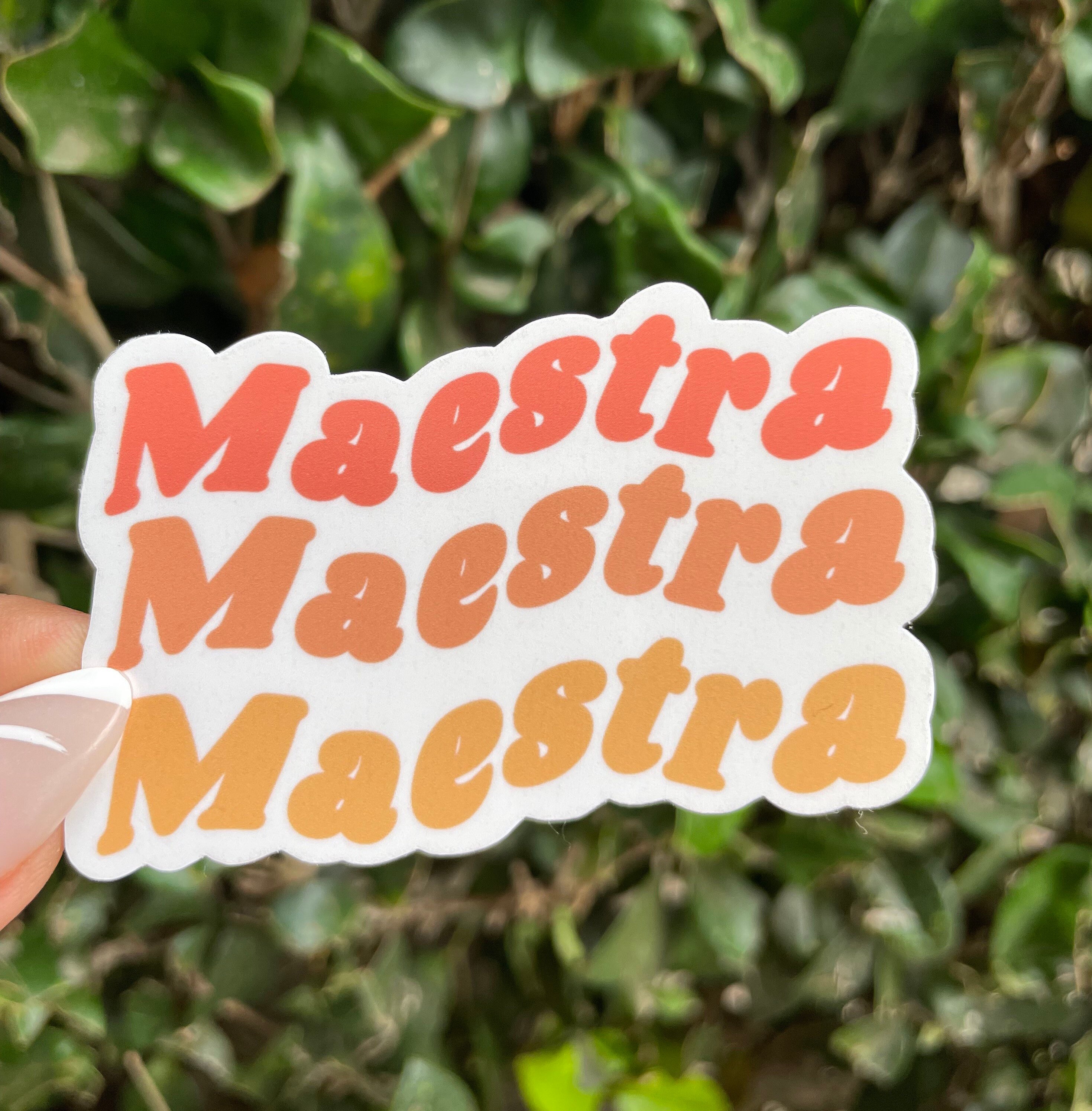 Maestra teacher Laptop Water bottle sticker decal | Etsy