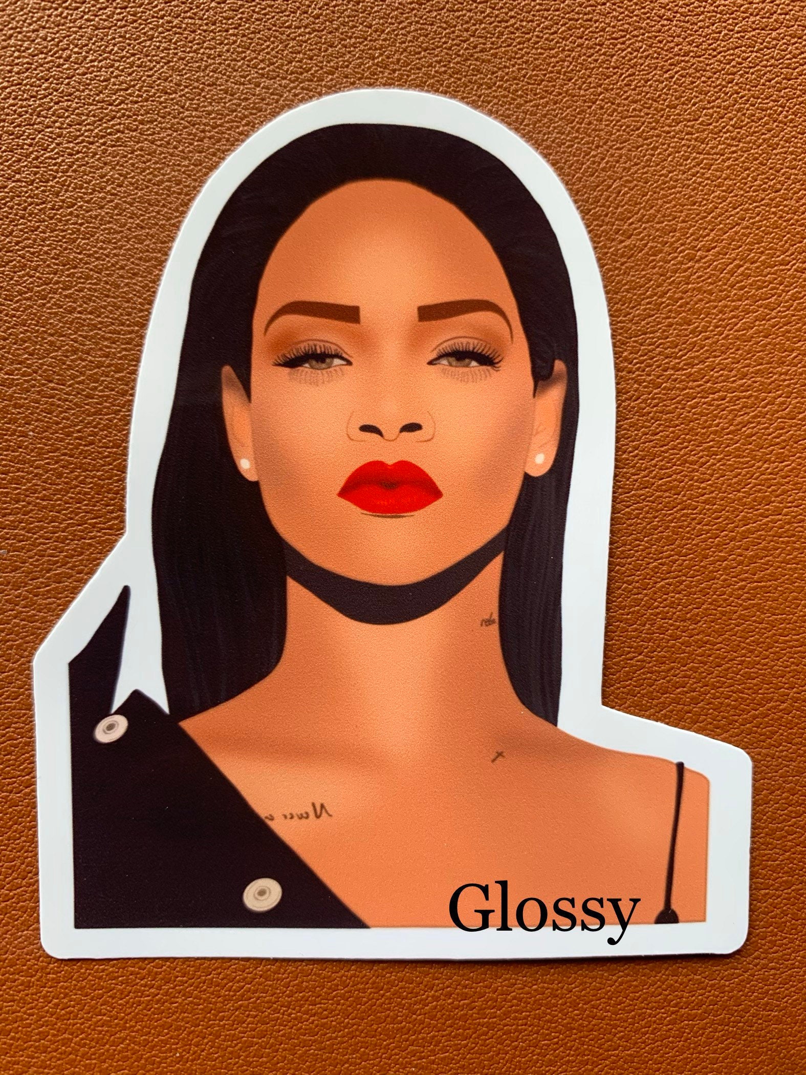 Rihanna Sticker Handmade Weatherproof Glossy Badgalriri - Etsy