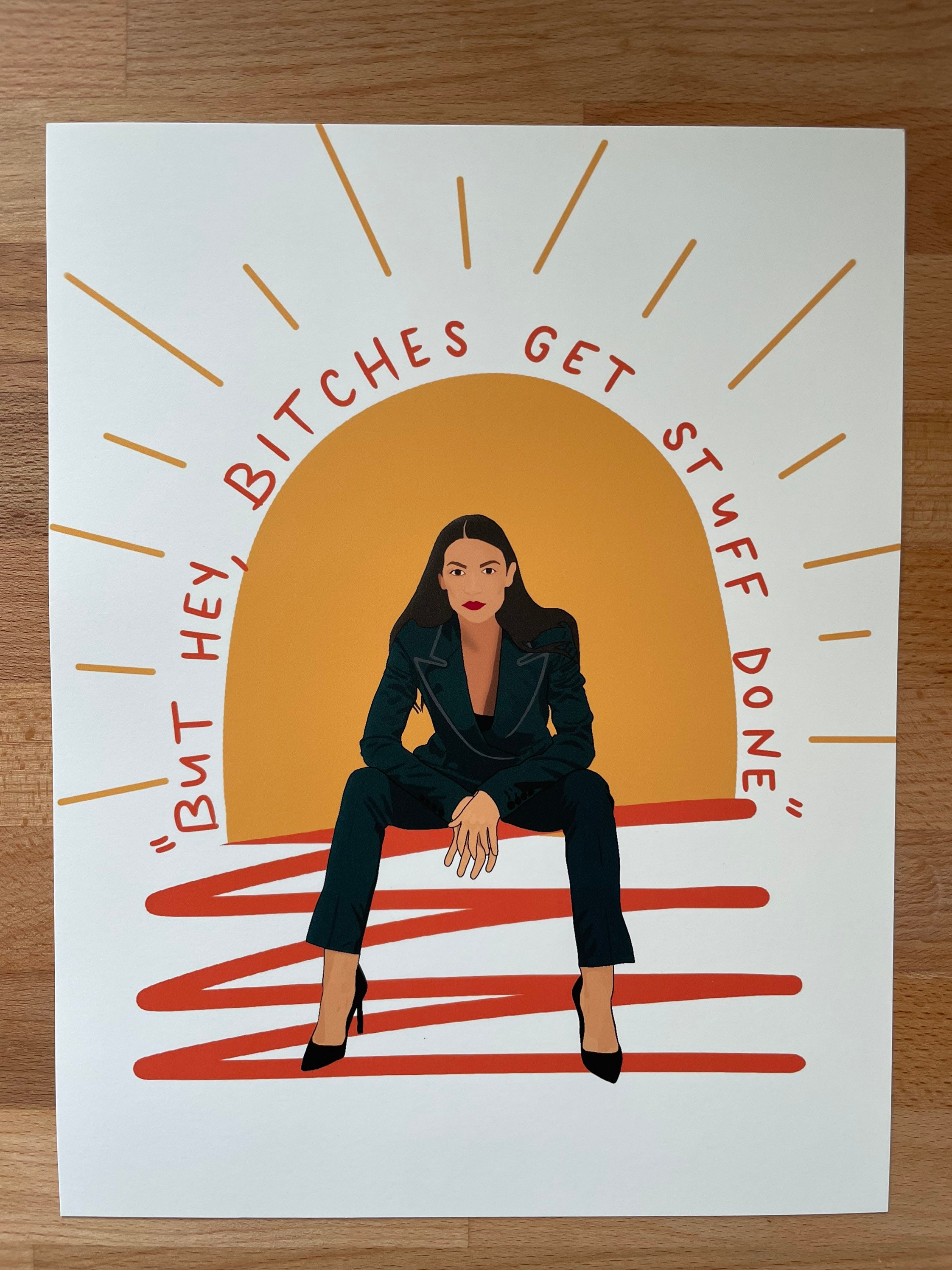 AOC | Alexandria Ocasio- Cortez Print | 5x7 / 8x10 / 8.5x11 - Etsy