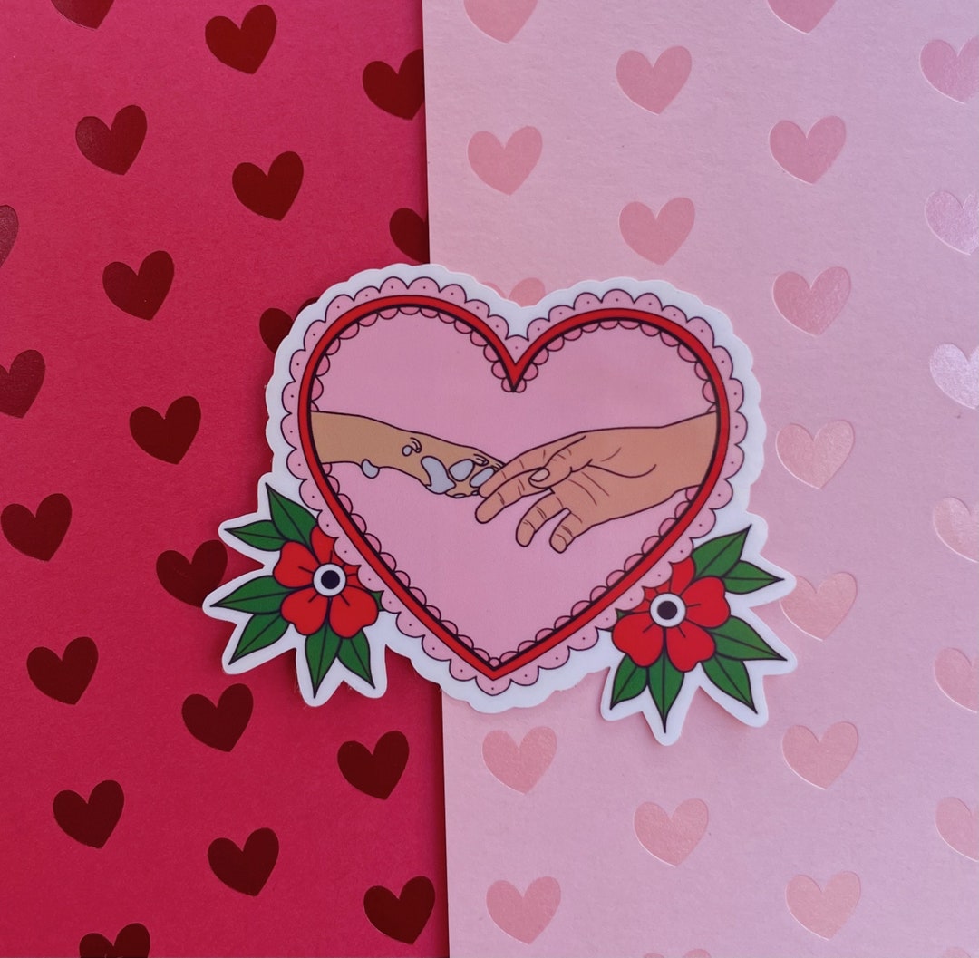 Girls Best Friend Dog Paw Sticker - Etsy