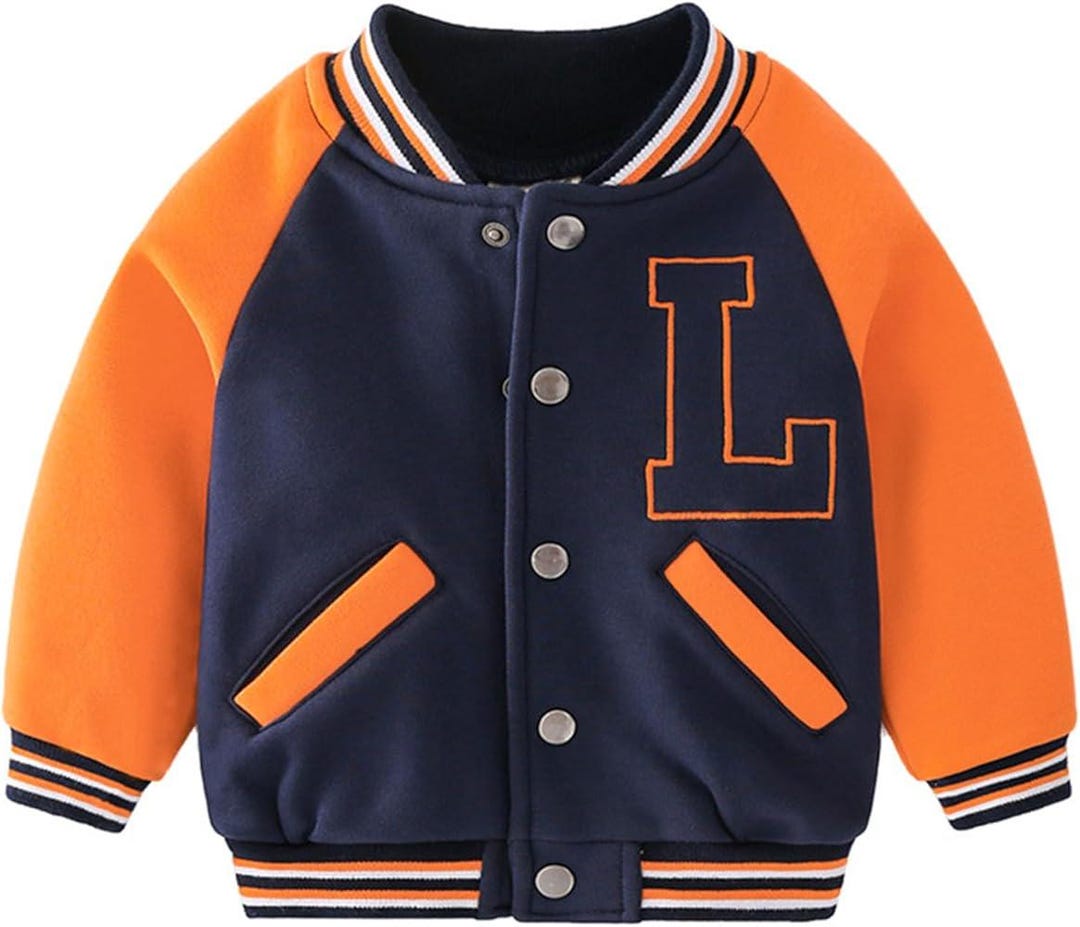 Kids Custom Varsity Jacket Personalized Letterman Boys Girls Toddler ...