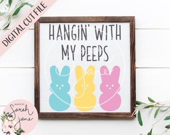 Hangin' With My Peeps Easter Tractor PNG Digital - Etsy