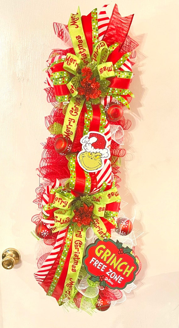 Grinch Grinchmas Wreath Grinch Theme Wreath Christmas - Etsy