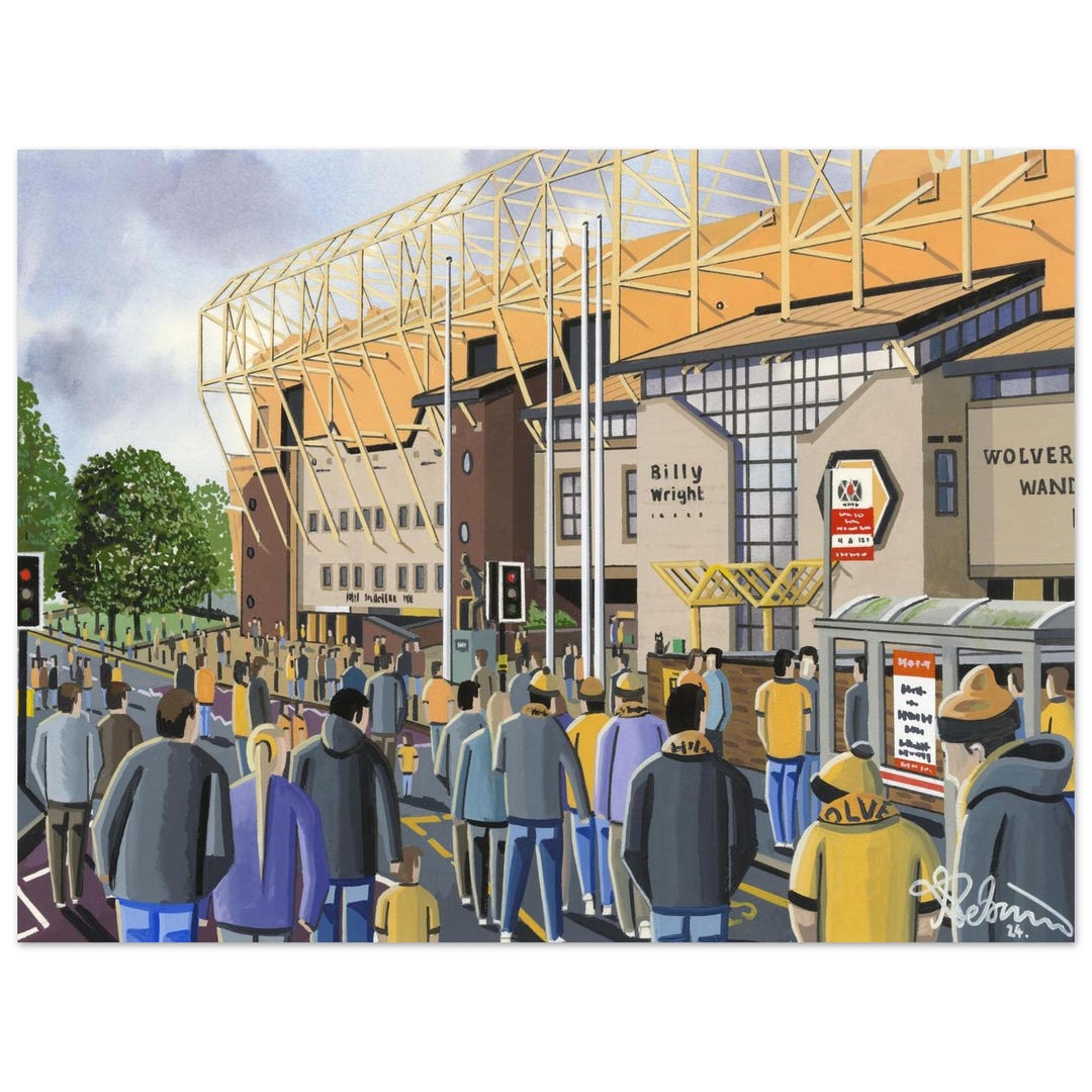 Wolves, Wolverhampton, Molineux, Standard Poster, Wall Art Football ...