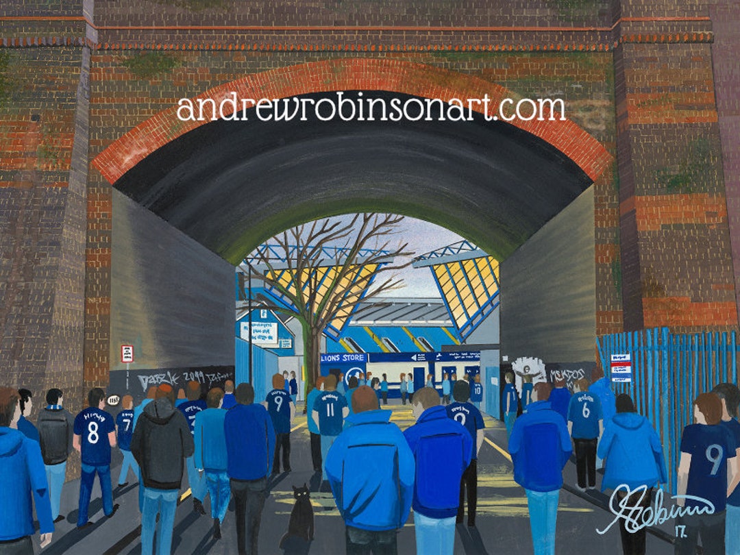 Millwall, the Den Stadium, Standard Poster, Wall Art Football Club FC ...