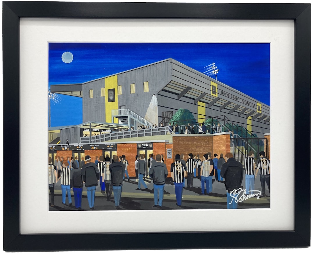 Notts C. Meadow Lane Stadium Framed Fine Art Print: County Football ...