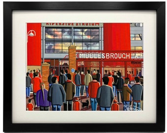 Middlesbrough Football Club - Riverside Stadium Art Print - Etsy UK