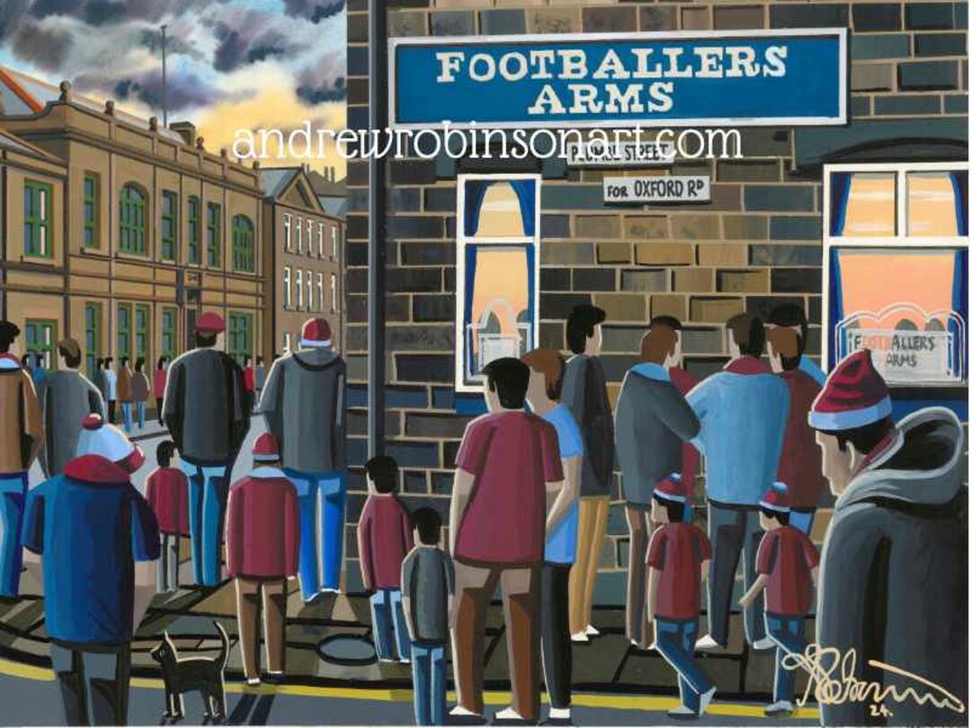 Burnley, Footballers Arms Pub, Standard Poster, Wall Art Football Club ...