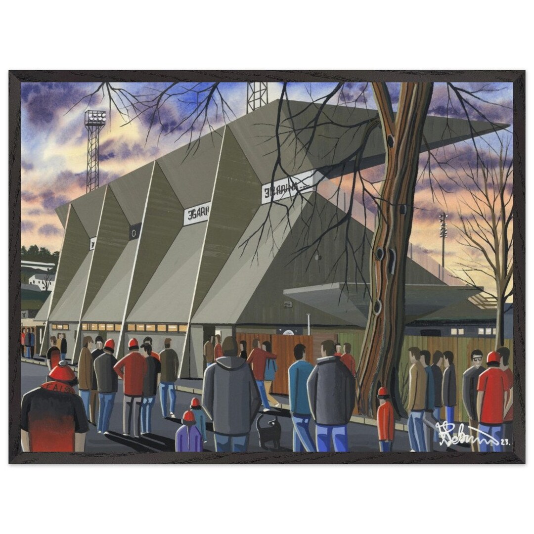 Gala F Rovers, Netherdale Stadium. Superior Wooden Framed Poster. Wall ...