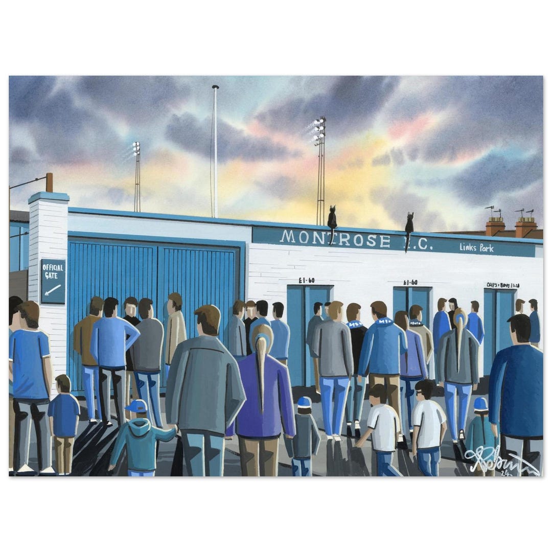 Montrose. Retro Stadium Standard Poster: Football Club Wall Art - Etsy