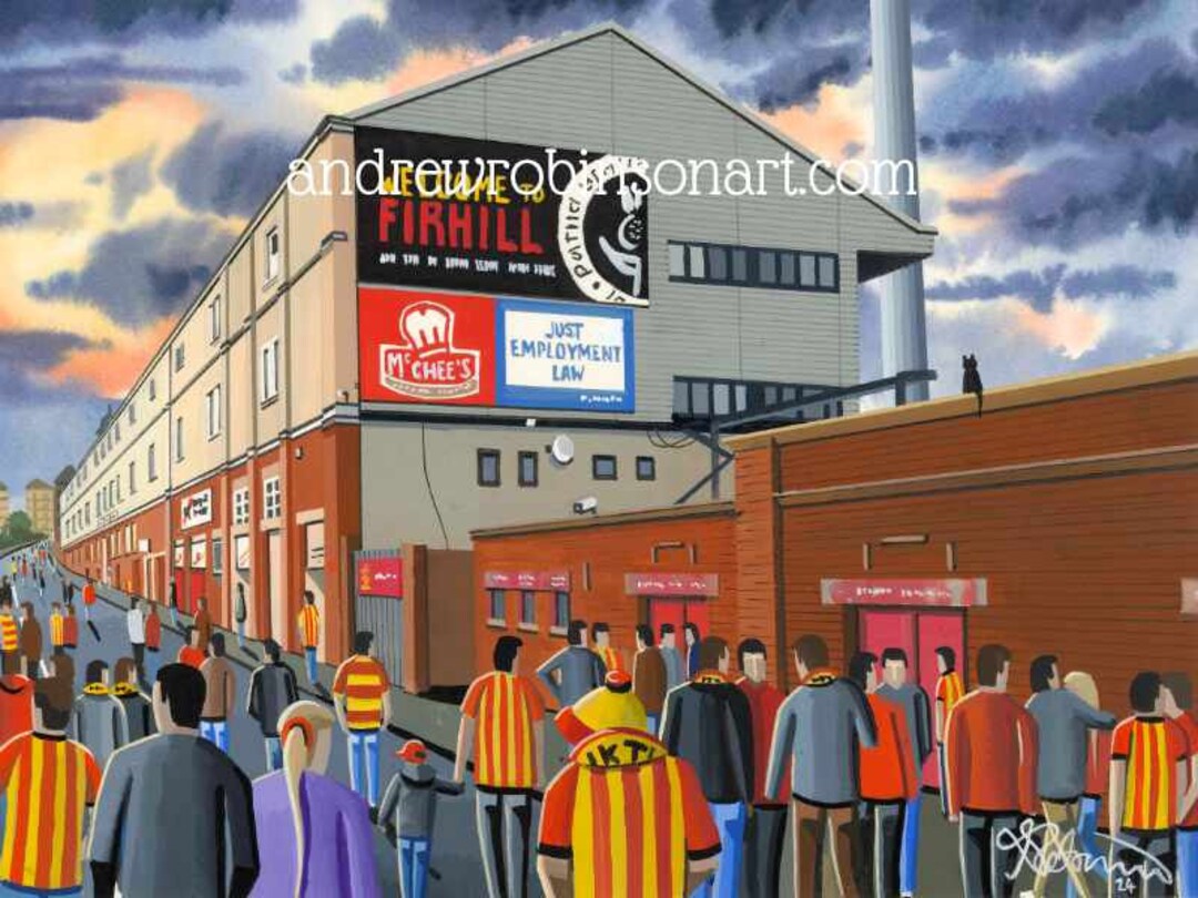 Partick. Firhill Stadium Standard Poster: Thistle FC Supporter Gift - Etsy