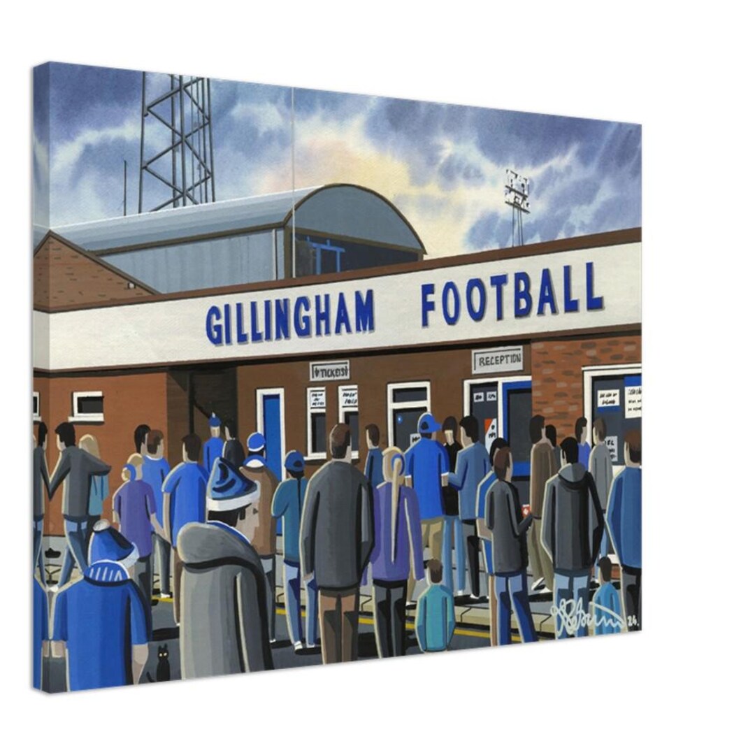 Gillingham. Retro Stadium Canvas Print: Football Club Memorabilia - Etsy