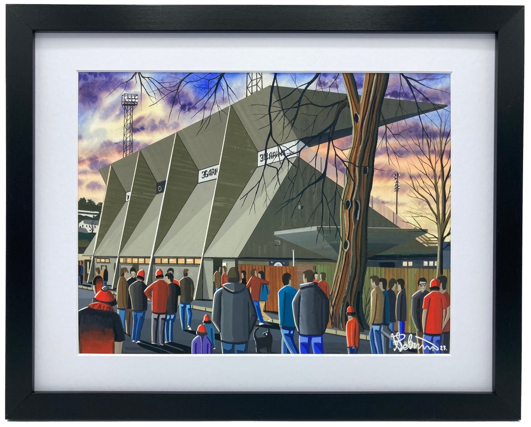Gala F Rovers, Netherdale Stadium, Wall Art Framed Print, Football Club ...