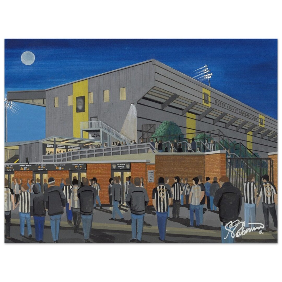Notts C. Meadow Lane Stadium Superior Poster.art Print: County FC ...