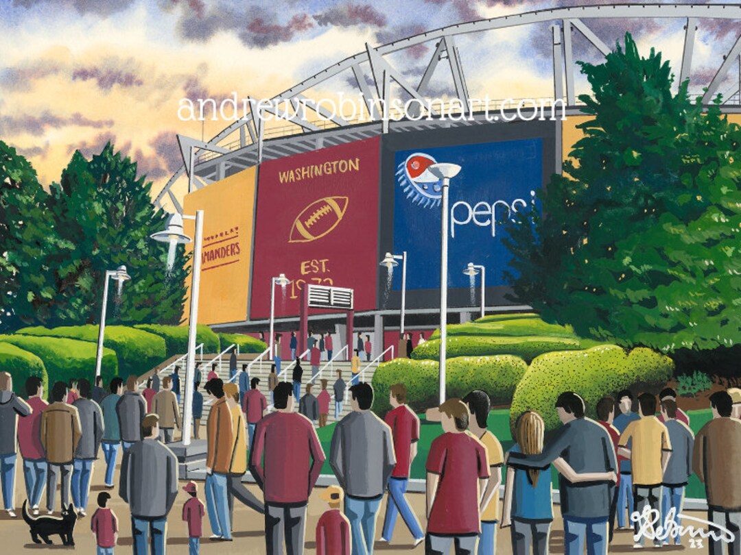 Washington. Football Stadium Standard Poster: American Football Team ...