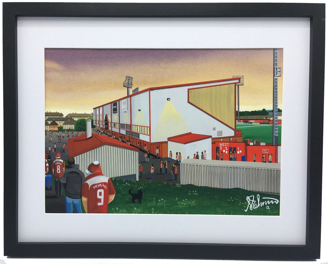 Hamilton. Framed Football Club FC Print, New Douglas Pk Art ...
