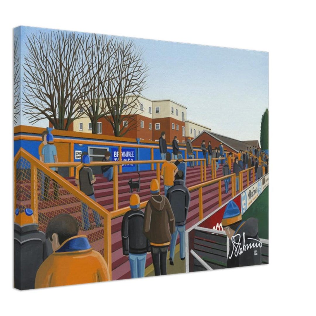 Braintree. Cressing Rd Stadium Canvas Print: Town Football Club ...