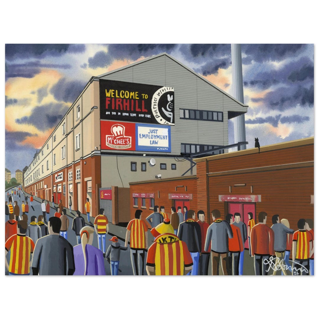 Partick T, Firhill Stadium, Superior Poster, Wall Art Football Club FC ...