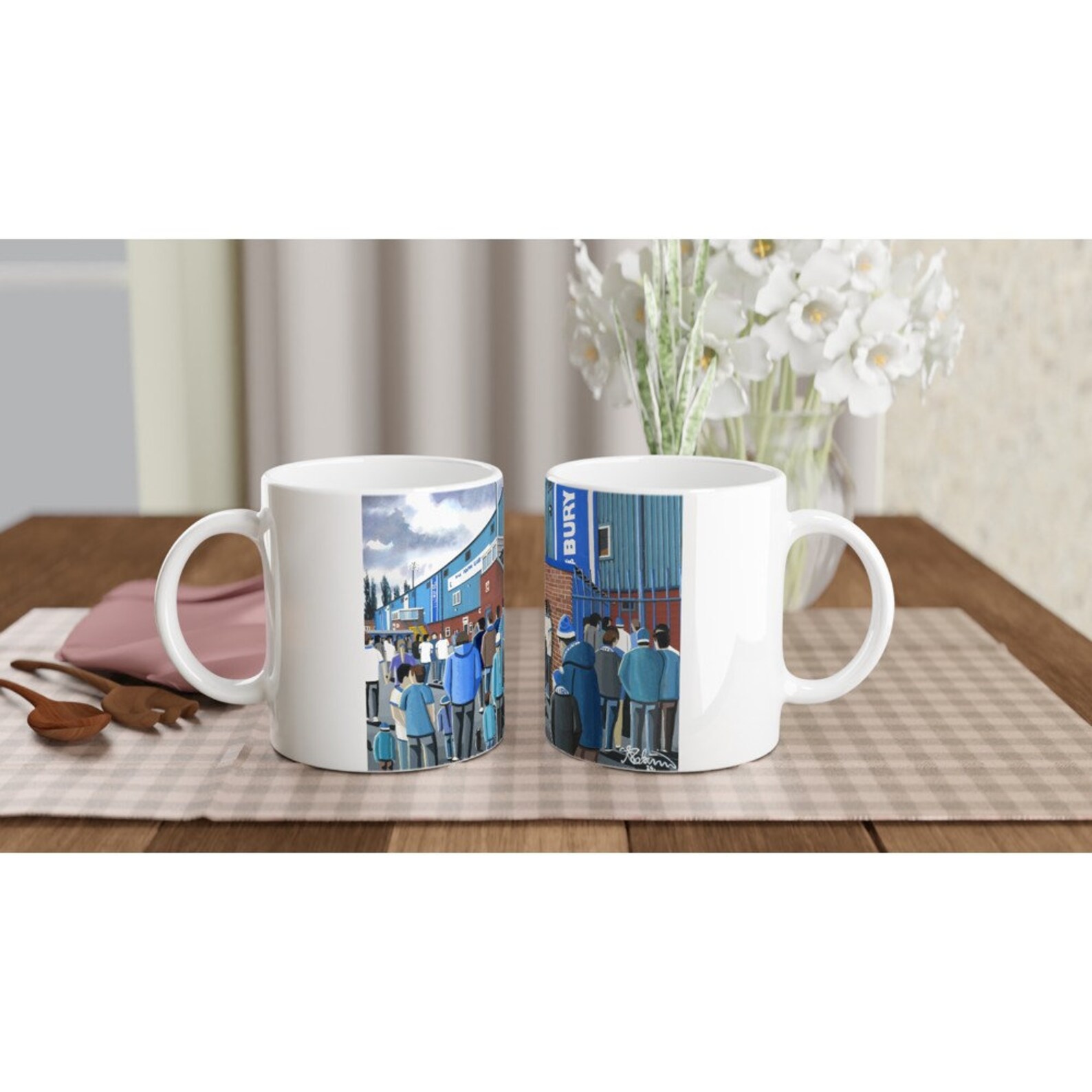 Taza del Bury Football Club de 325 ml: Regalo para aficionados del ...
