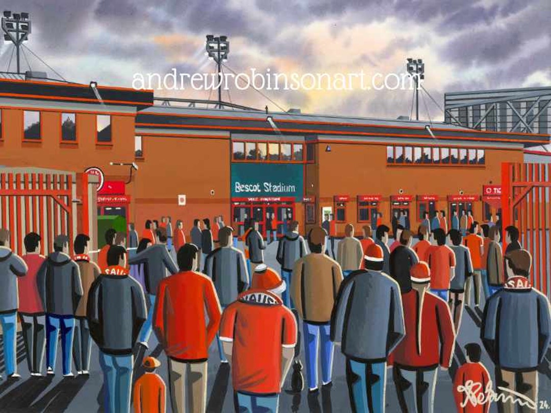 Walsall, Bescot Stadium, Standard Poster, Wall Art Football Club FC ...